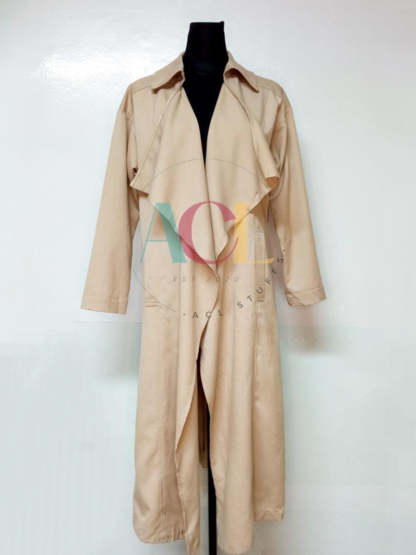 Rosebud Nude Open Long Trenchcoat for Women from Japan, Women's Fashion, Coats, Jackets and ...
