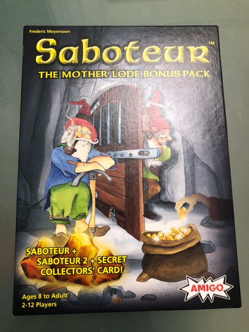 Saboteur, mother lode game, Hobbies & Toys, Toys & Games on Carousell