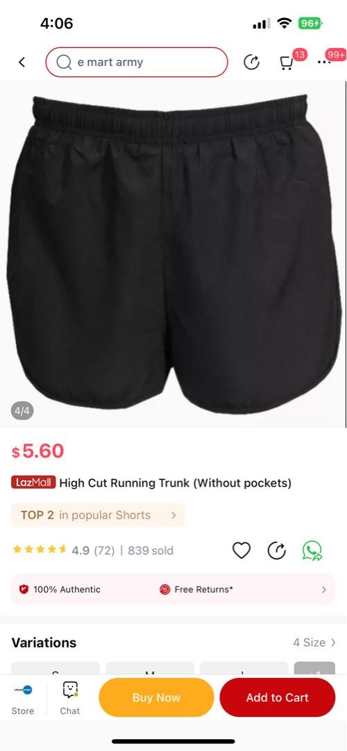 SAF High Cut Running Trunk in Size M, Men's Fashion, Bottoms, Shorts on ...