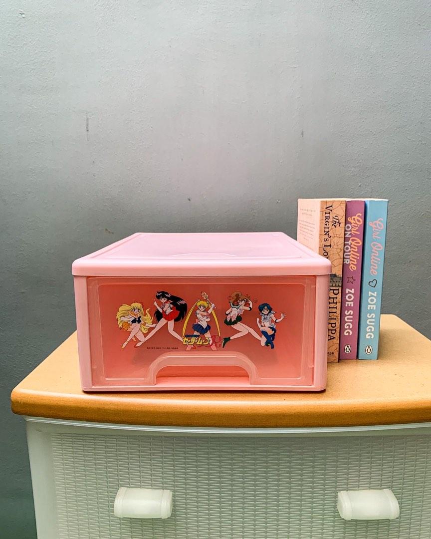 Sailor Moon Pink Drawer Made in Japan/Pink storage, Furniture & Home ...