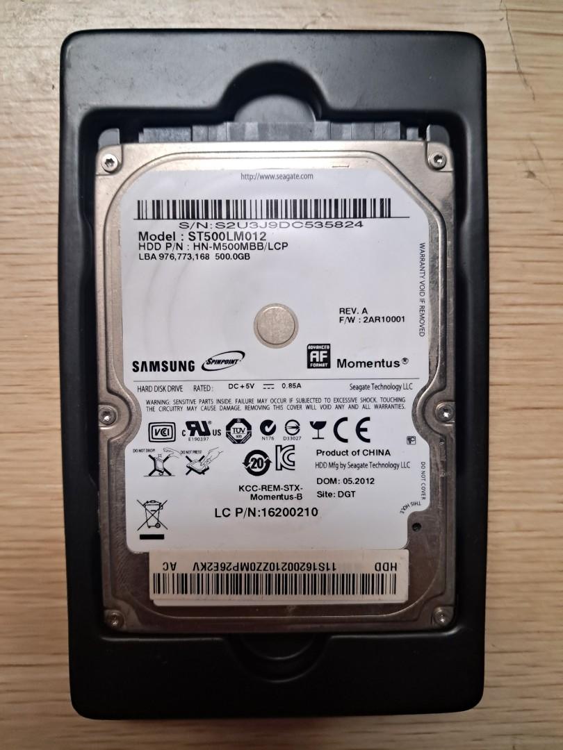 SAMSUNG 500GB 2.5 HDD, Computers & Tech, Laptops & Notebooks on Carousell