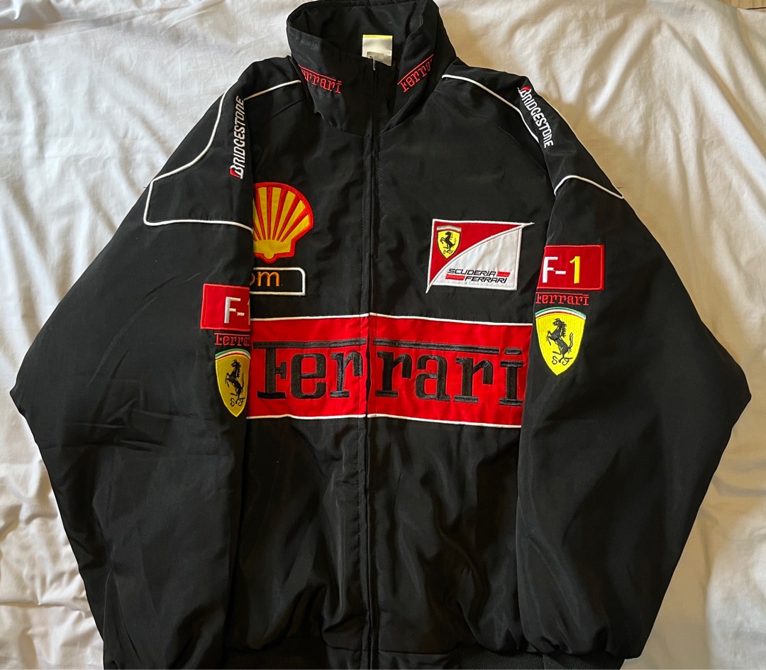 Scuderia Ferrari Formula One F1 Oversized Bomber Jacket, Men's Fashion ...