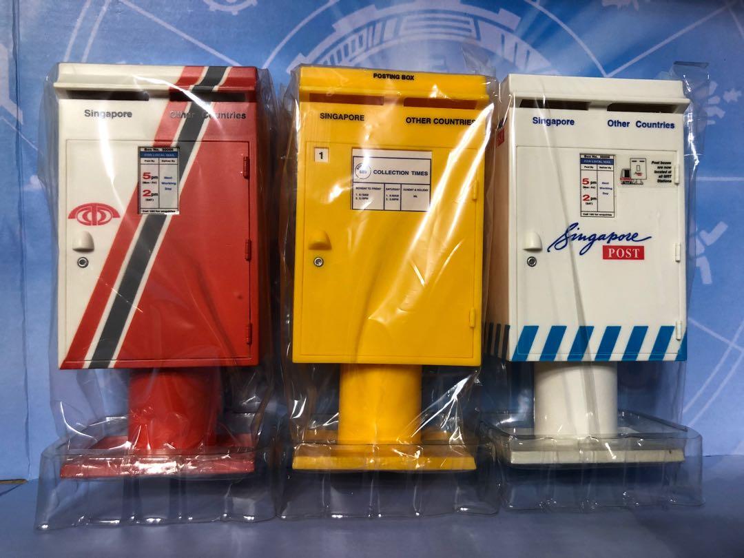 Set of 3 Singapore Letterboxes Letterbox Letter Boxes Mailbox Mail Box ...
