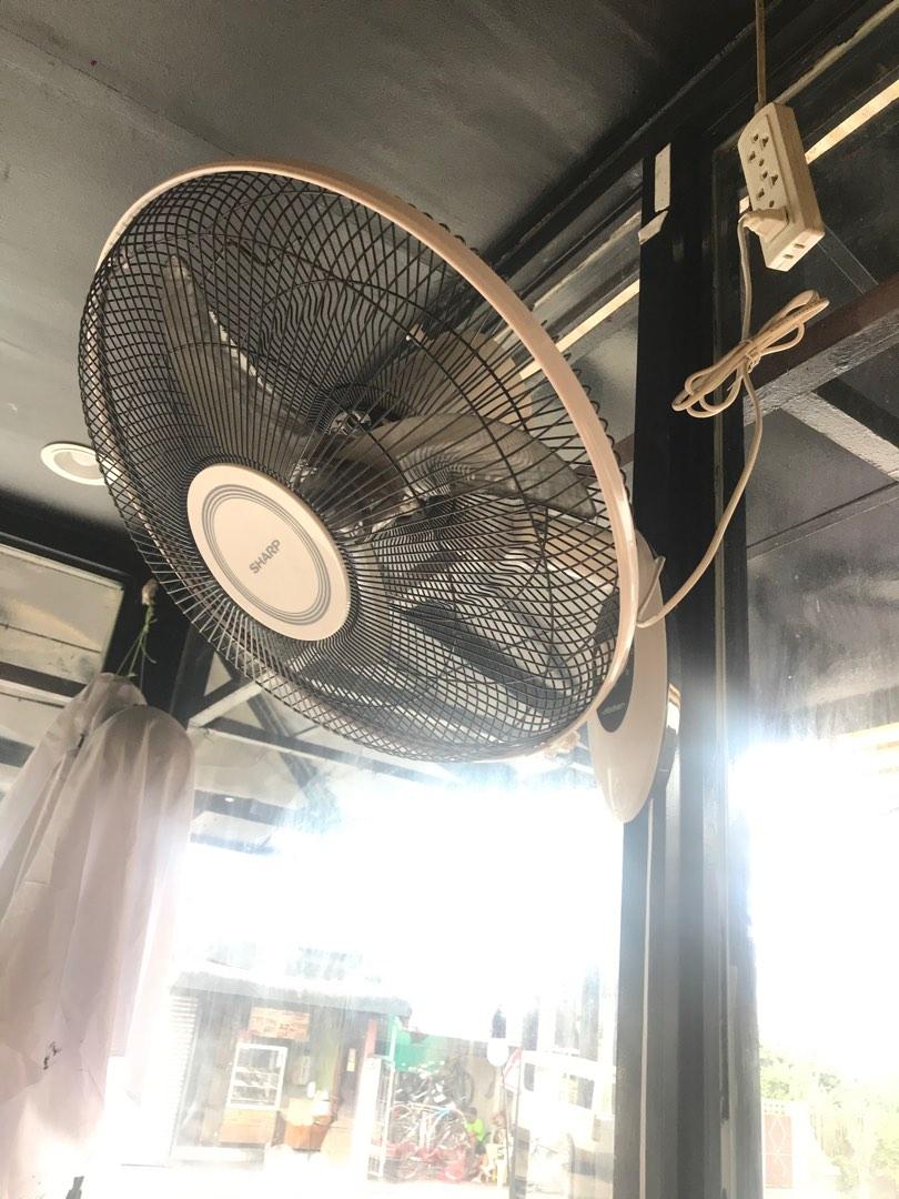 SHARP wall fan, Furniture & Home Living, Lighting & Fans, Fans on Carousell