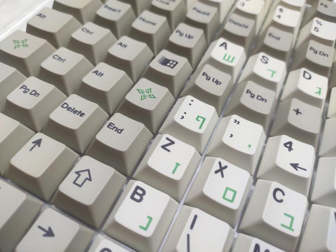 Shenpo Hebrew Green PBT keycaps, Computers & Tech, Parts & Accessories ...