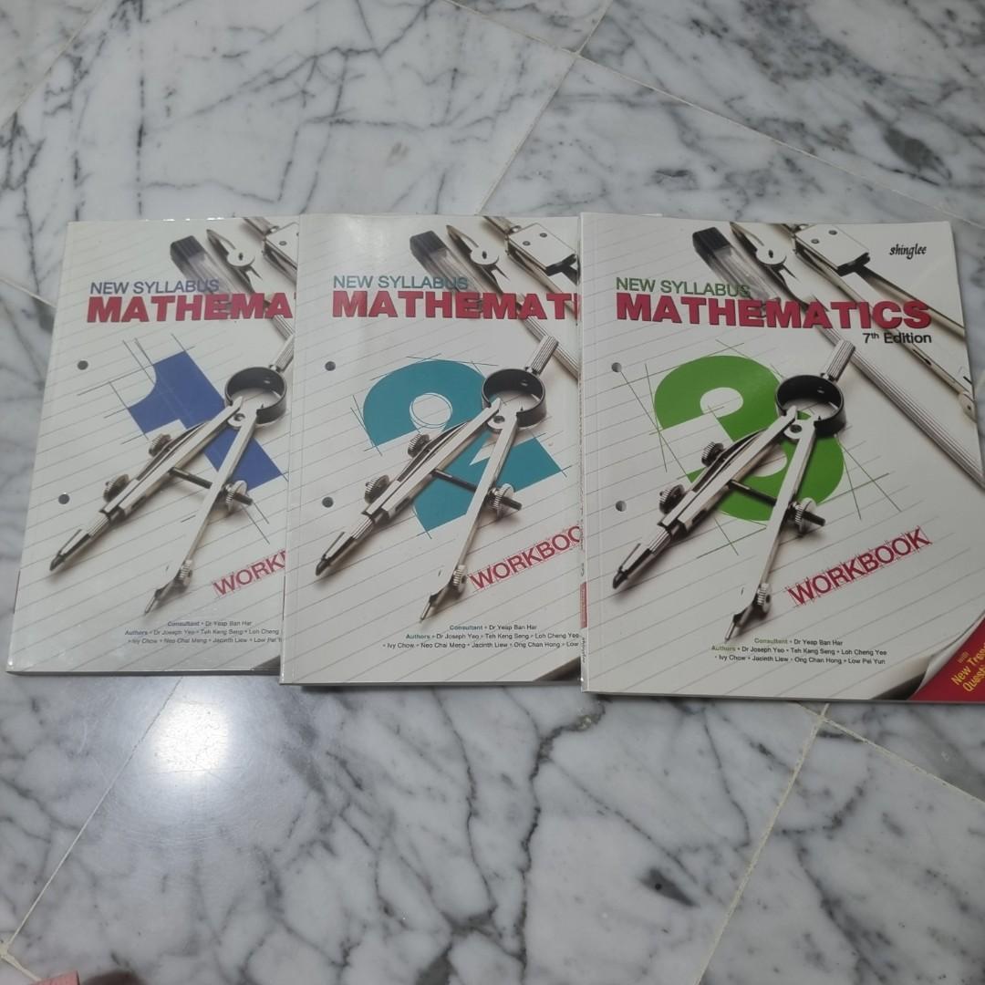 Shinglee New Syllabus Mathematics 7th Edition Workbooks, Hobbies & Toys ...