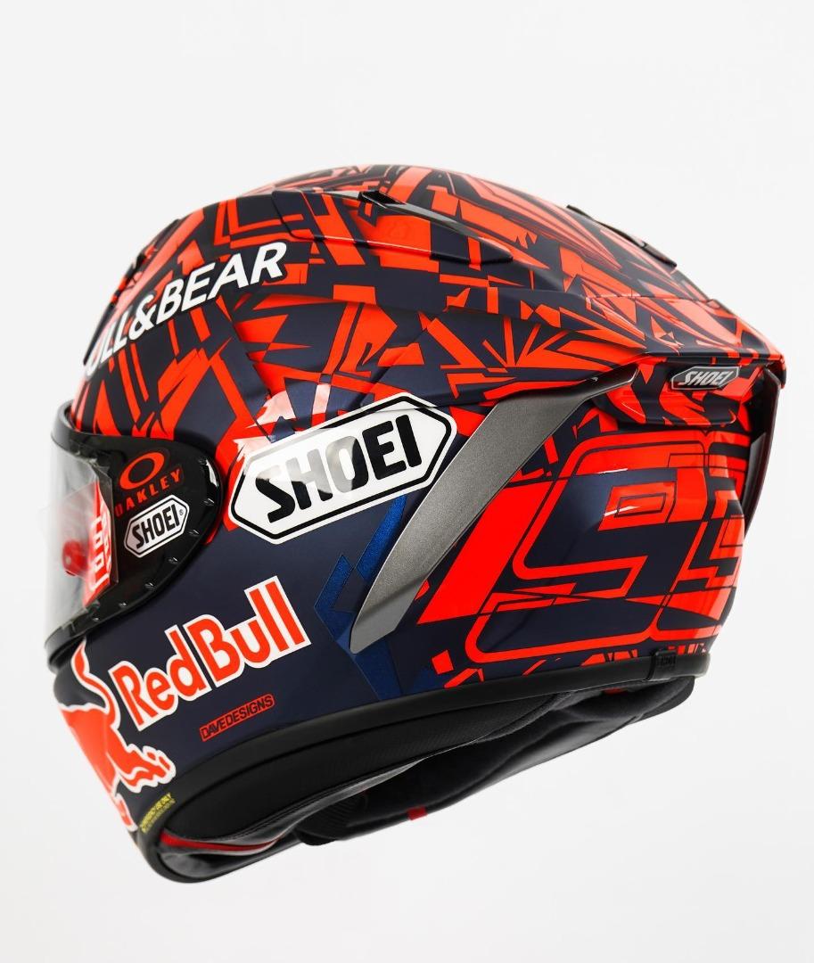 Shoei X Spirit pro Marquez Motogp Redbull, Motorcycles, Motorcycle ...