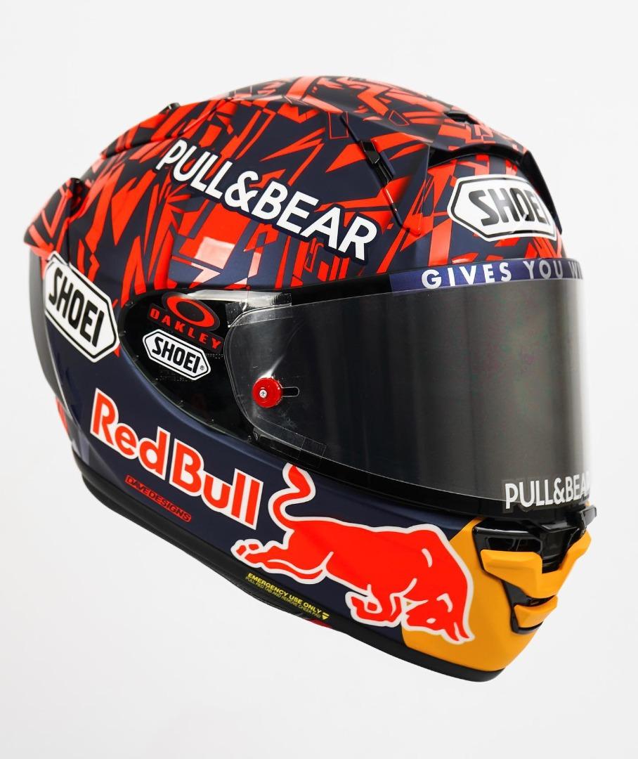 Shoei X Spirit pro Marquez Motogp Redbull, Motorcycles, Motorcycle ...