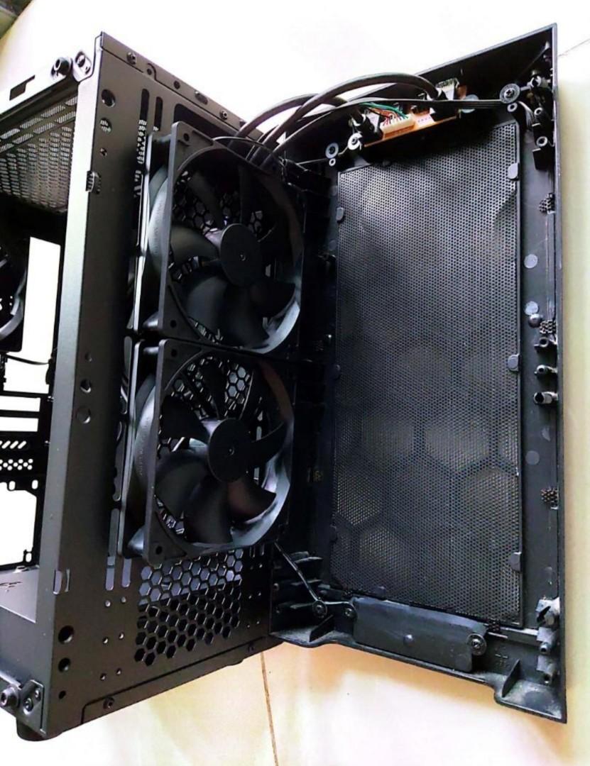 Silverstone PS-15 Micro-ATX Glass Panel Desktop PC Case, Computers ...