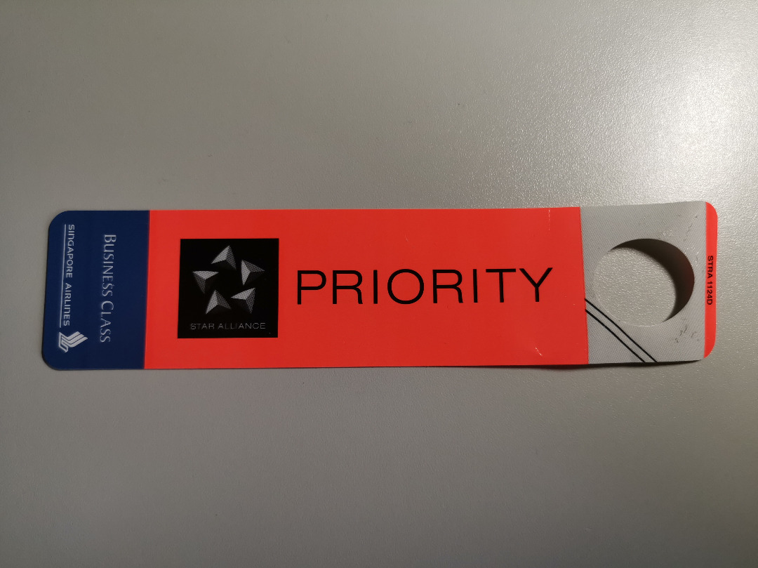 Singapore Airlines (SIA/SQ) Business Class Priority Baggage Tag ...