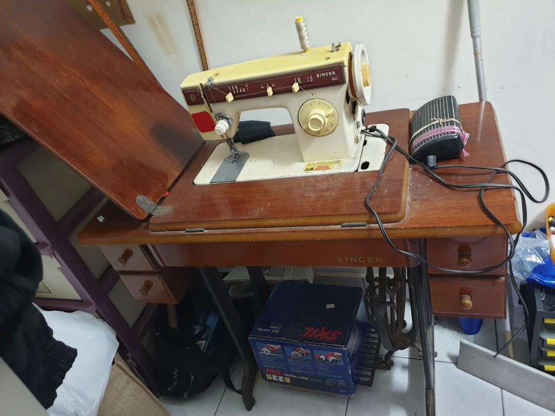 Singer Sewing Machine & table, Hobbies & Toys, Collectibles ...