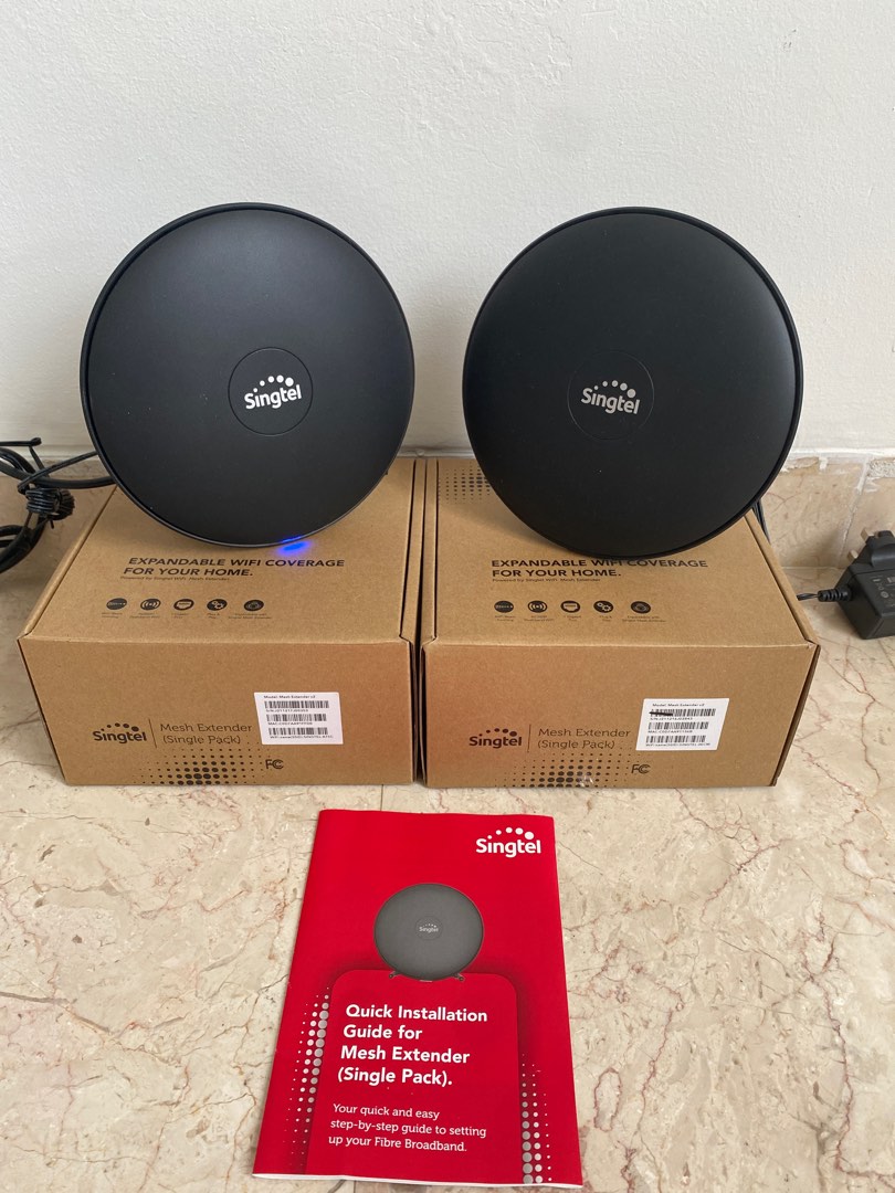 Singtel Wifi Mesh Extender v2, TV & Home Appliances, Other Home ...
