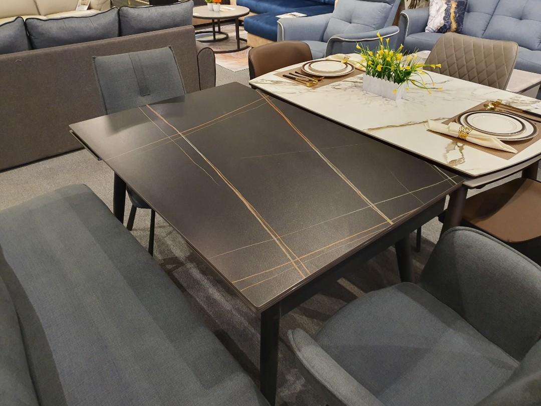 Sintered Stone Extendable Dining Table, Furniture & Home Living ...