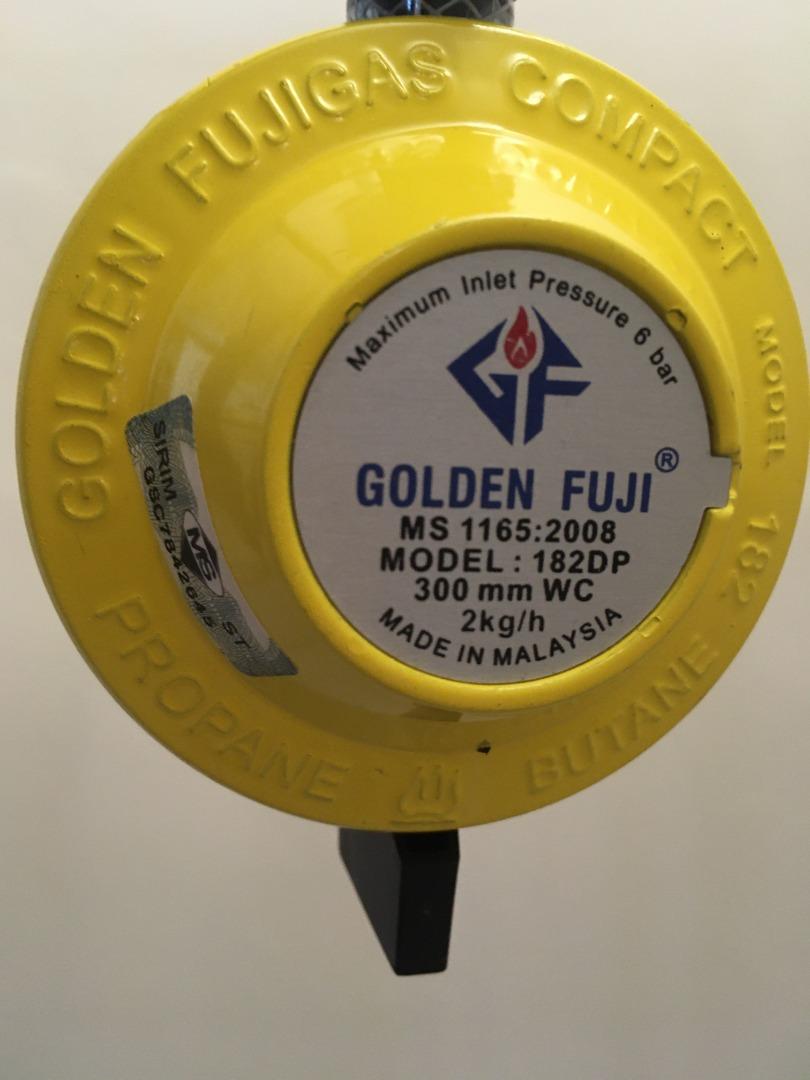 (SIRIM APPROVED) GOLDEN FUJI GAS REGULATOR + HOSE AND 2 CLIPS ...