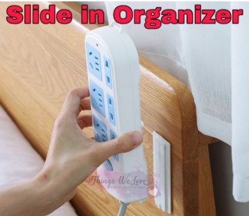 Slide in Organizer Household Items Multi Socket Extension Plug Holder ...