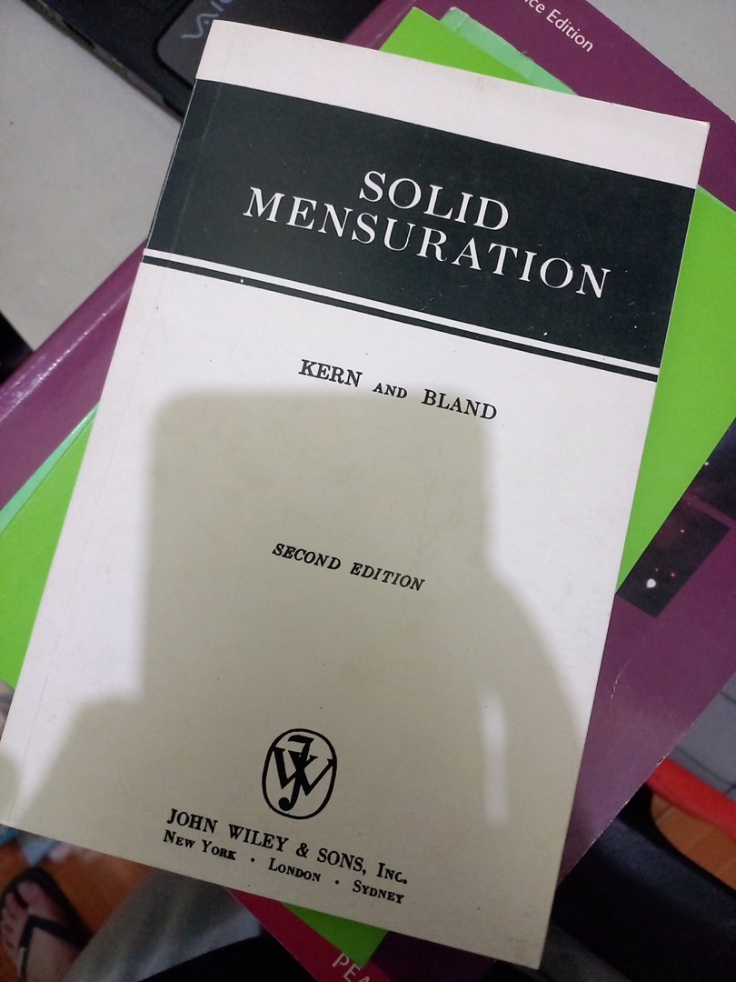 Solid Mensuration Second Edition, Hobbies & Toys, Books & Magazines ...
