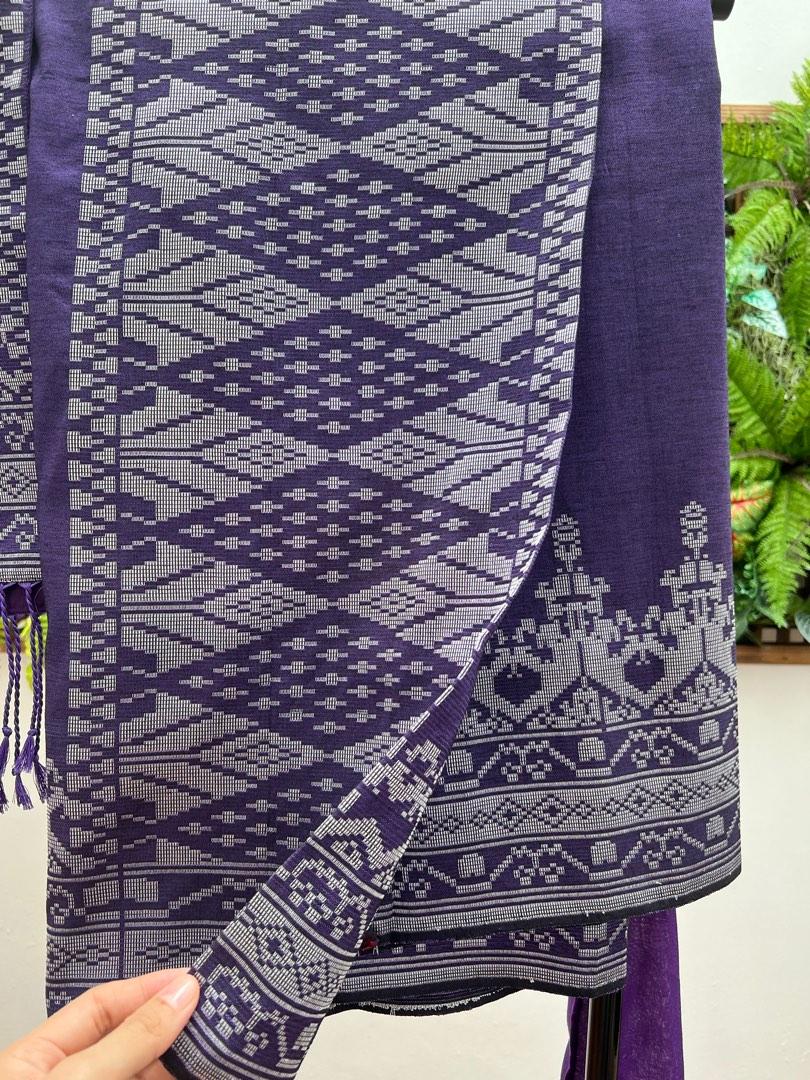 Songket Minang - Purple, Women's Fashion, Dresses & Sets, Traditional ...