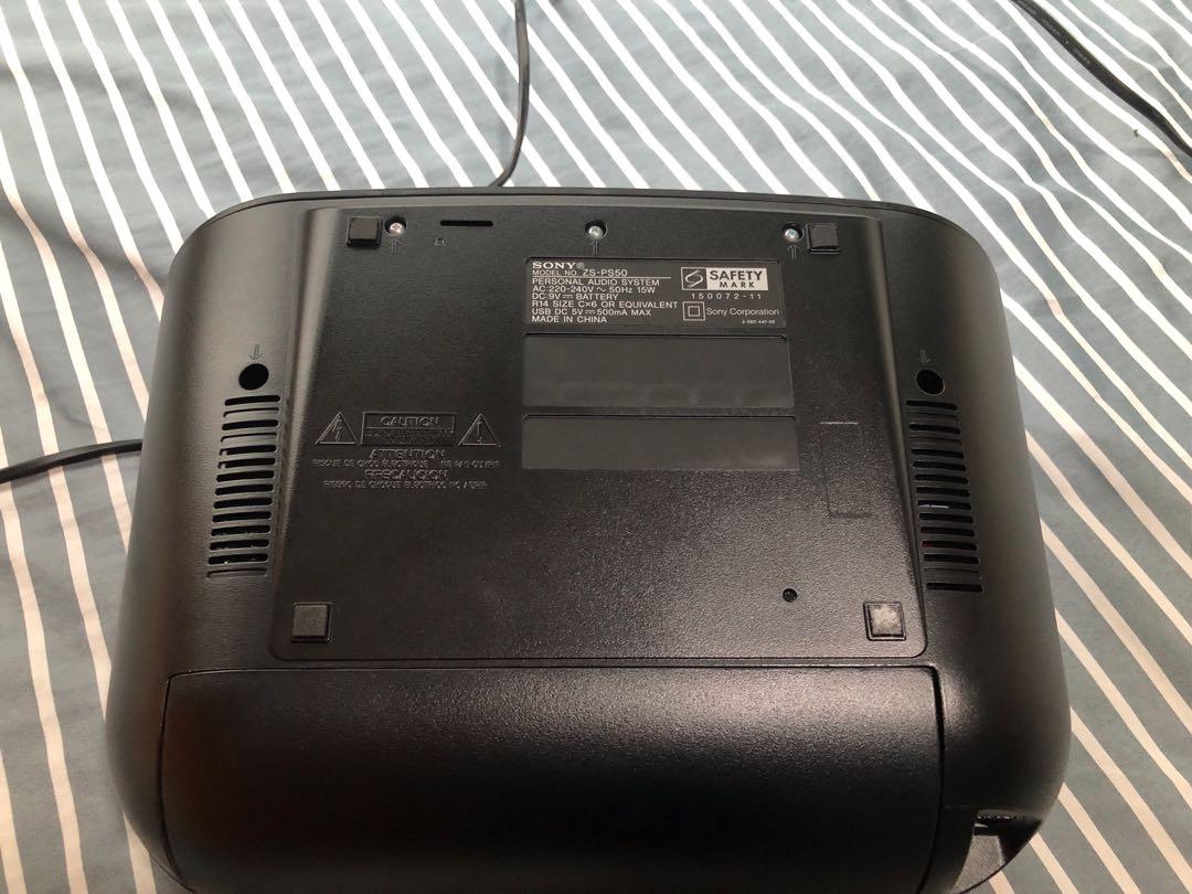 Sony Boombox ZS-PS50 USB/Radio/CD Player, Audio, Portable Music Players ...