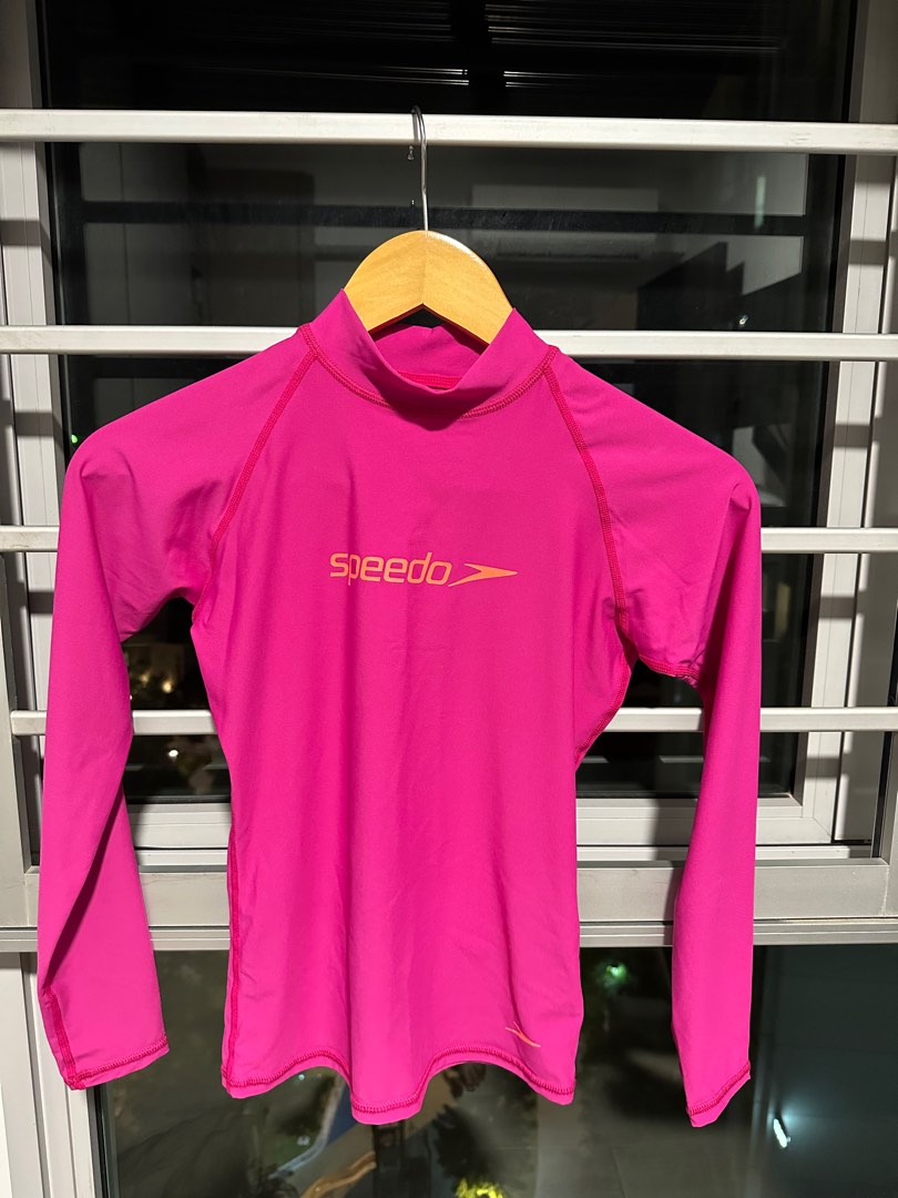 Speedo rashguard woman, Women's Fashion, Swimwear, Rash Guard on Carousell