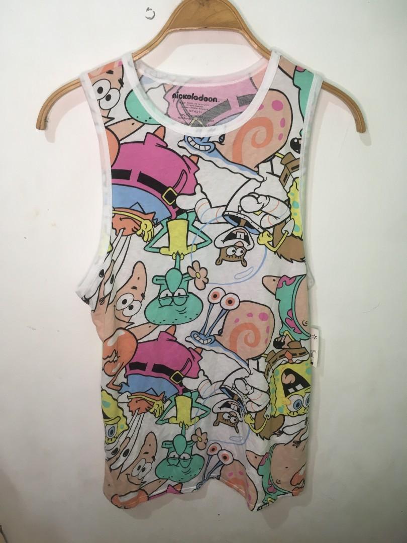 SpongeBob SquarePants Nickelodeon Tank Top Shirt Patrick Squidward Mr ...