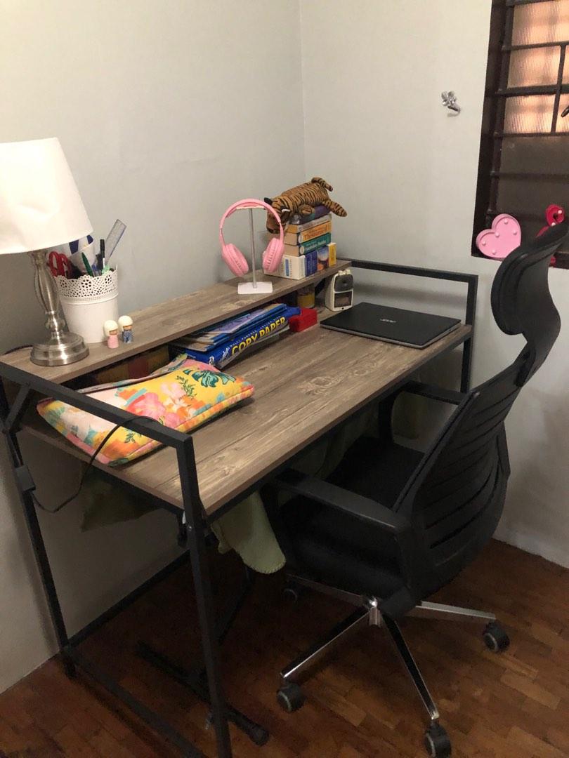 Study Chair and Table, Furniture & Home Living, Furniture, Tables ...