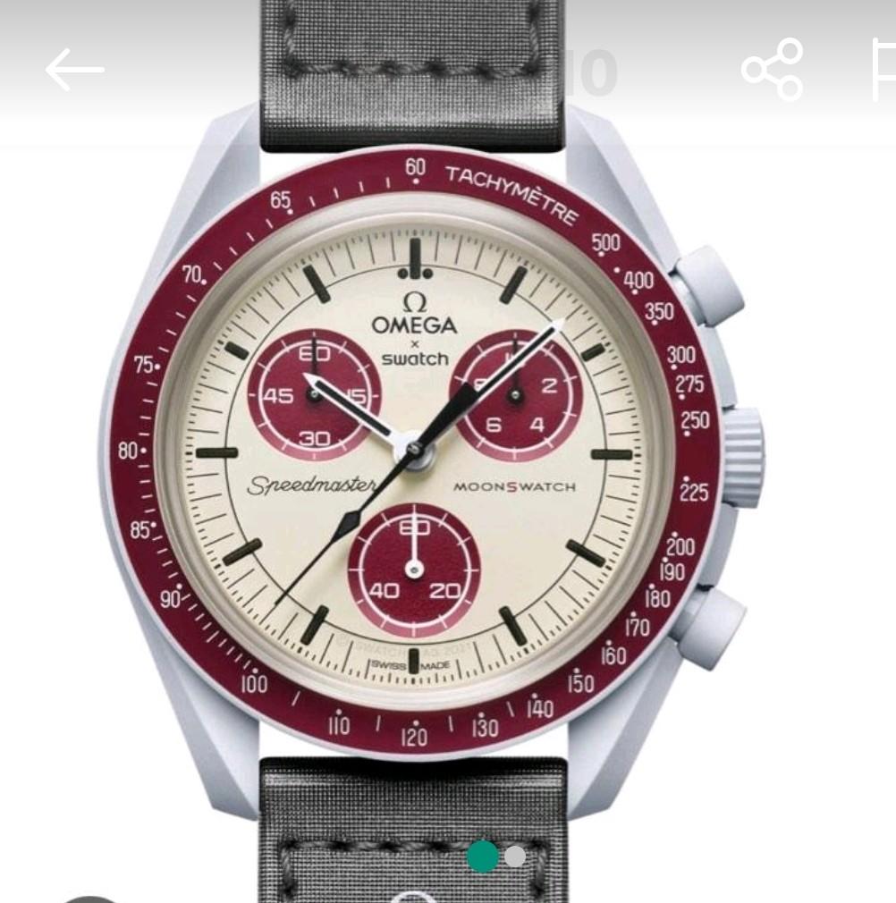 Swatch Omega moonwatch, Luxury, Watches on Carousell