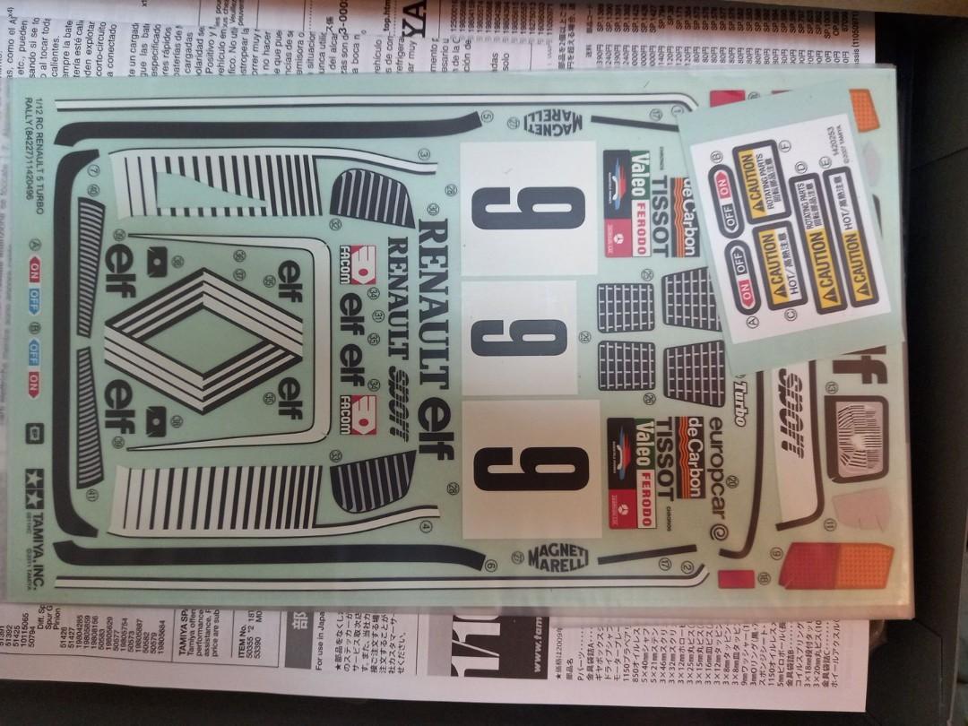 絕版田宮Tamiya 1/12 Renault 5 Turbo Rally (Limited Edition) M-05 Ra Chassis ...