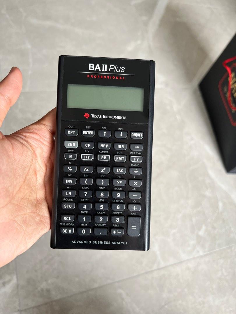 Texas Instruments - BA II Plus Professional Financial Calculator ...