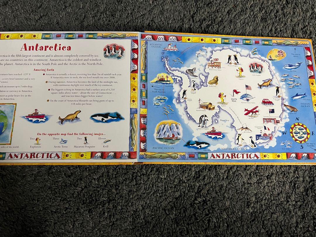 The Seven Continents of the World jigsaw book, Hobbies & Toys, Books ...