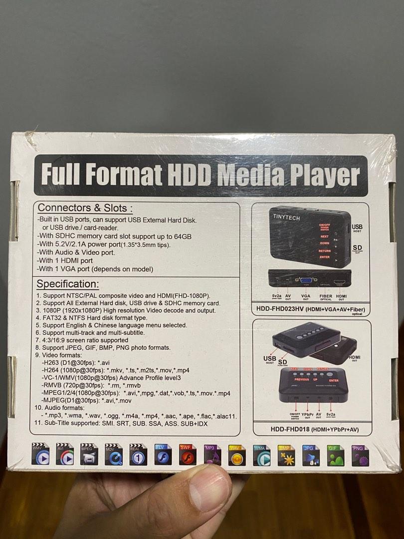Tinytech HDD Media player Full HD1080, TV & Home Appliances, TV ...