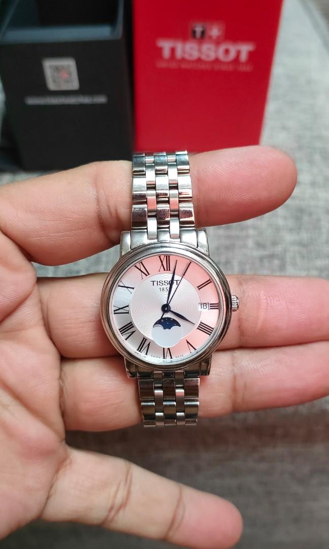 Tissot Carson premium lady moon phase, Luxury, Watches on Carousell