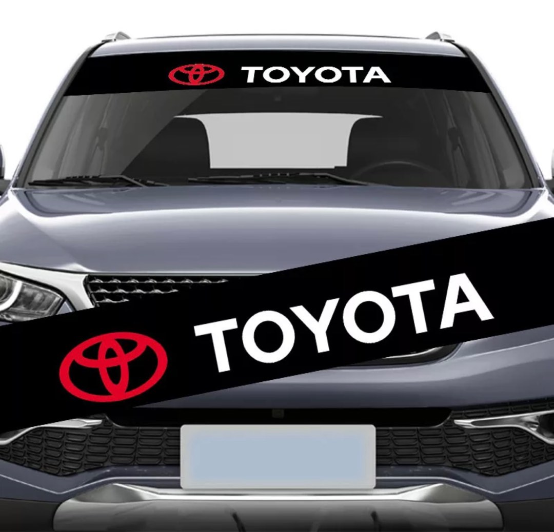 Toyota Windscreen Sticker, Car Accessories, Accessories on Carousell