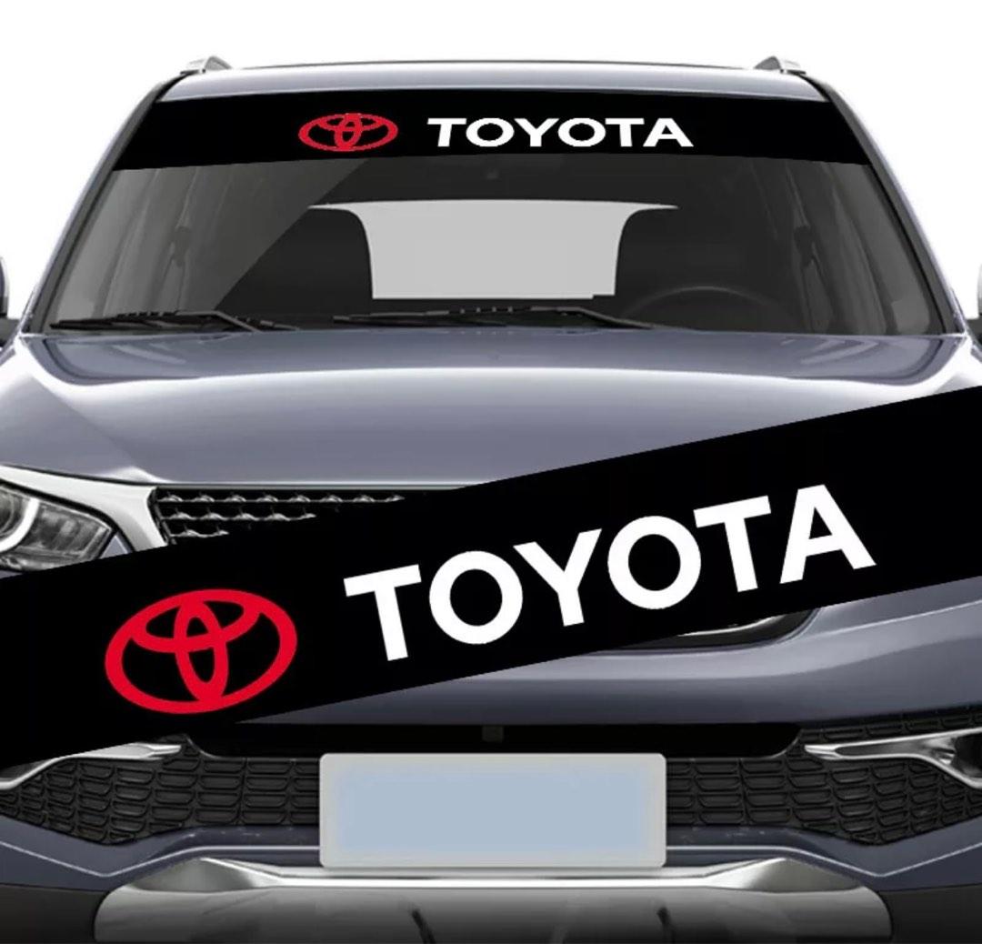 Toyota Windscreen Sticker, Car Accessories, Accessories on Carousell