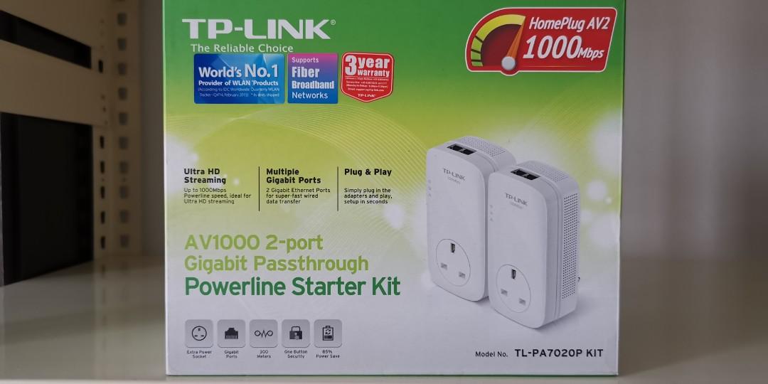 TpLink Power line Starter Kit, Computers & Tech, Parts & Accessories ...
