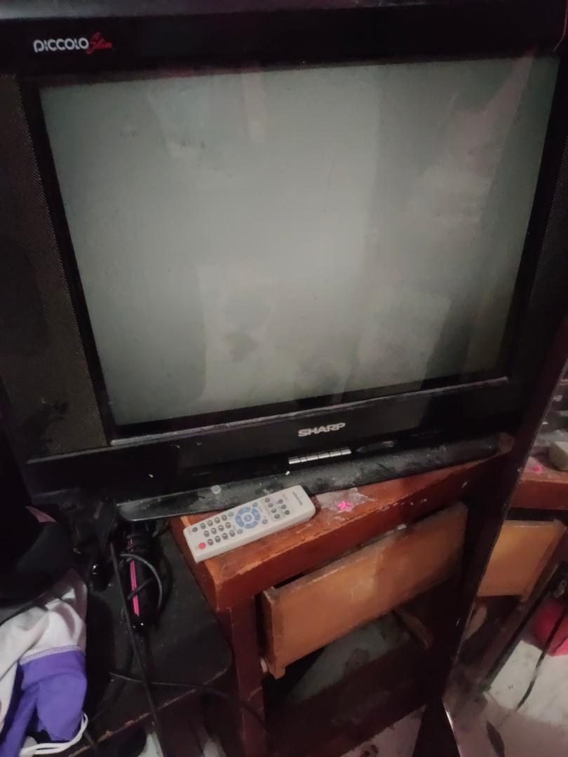 Tv tabung Sharp 21 inc bagus mulus, Elektronik, TV & Perlengkapan ...