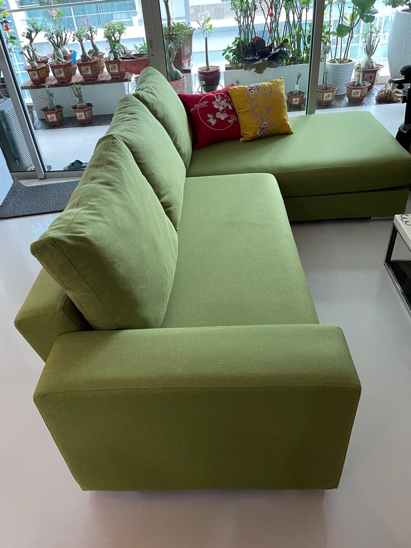 Used L Shape Sofa 2.7 meter, Furniture & Home Living, Furniture, Sofas ...