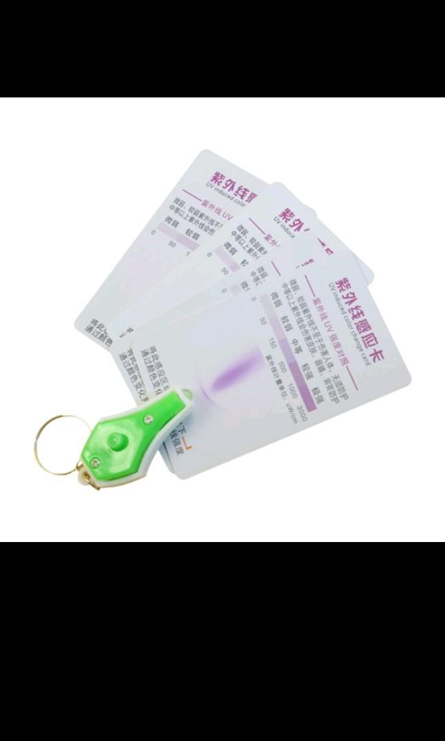 UV detector card/ uv light detector, Beauty & Personal Care, Face, Face ...