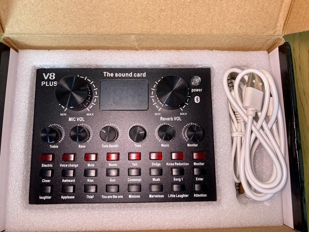V8 Plus Live Sound Card, Audio, Portable Audio Accessories on Carousell