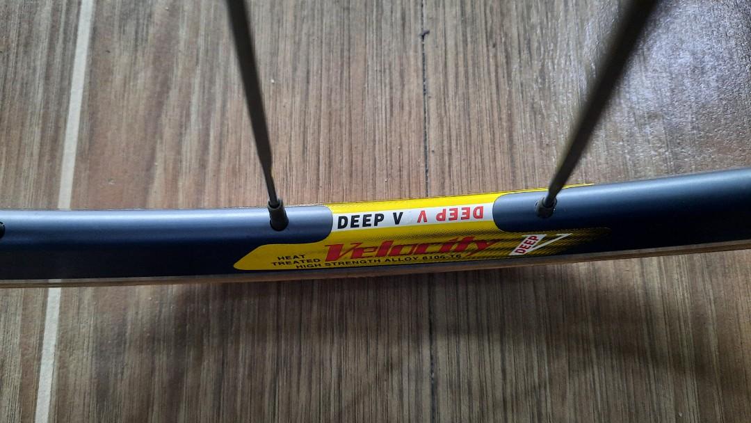 Velocity Deep V 700c Wheelset, Sports Equipment, Bicycles & Parts ...