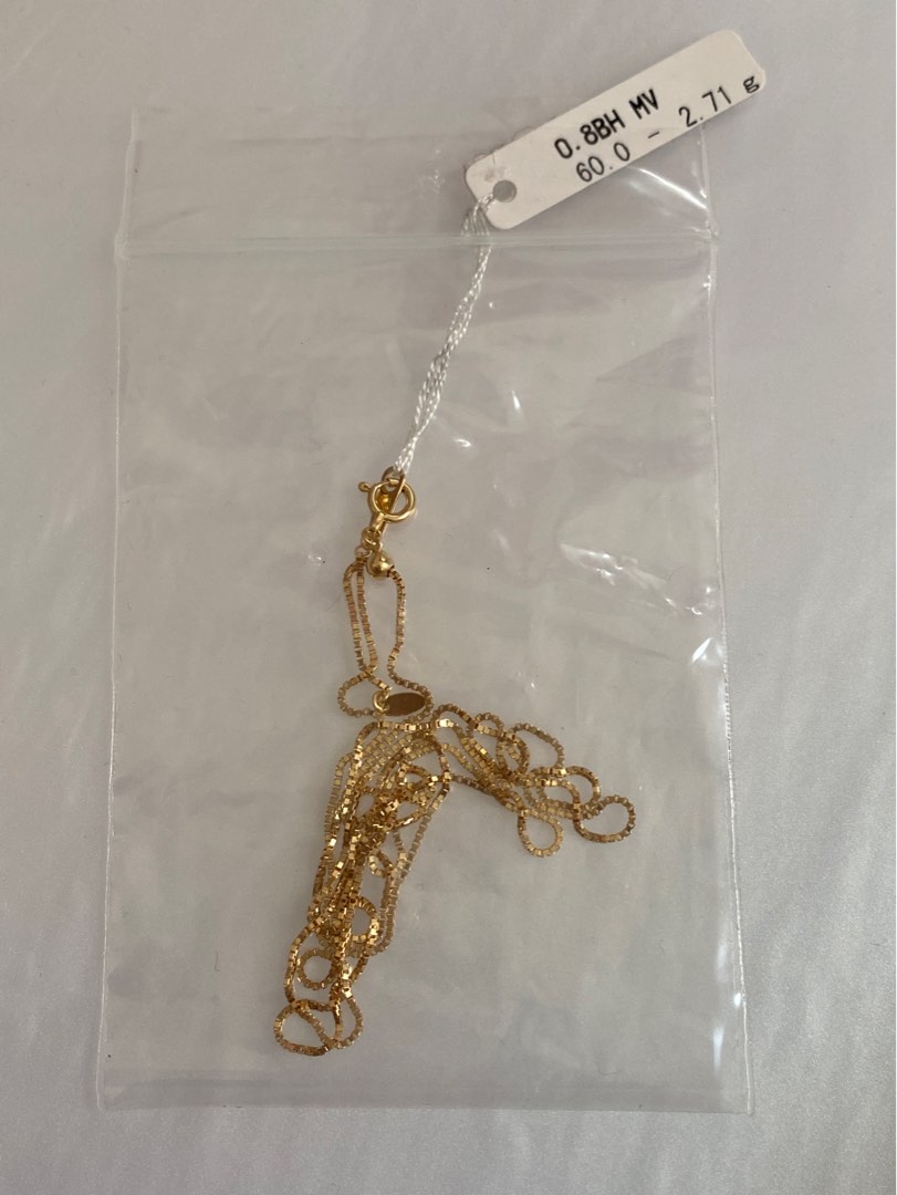 Venetian Chain Japan K18 Gold 60cm, Women's Fashion, Jewelry ...