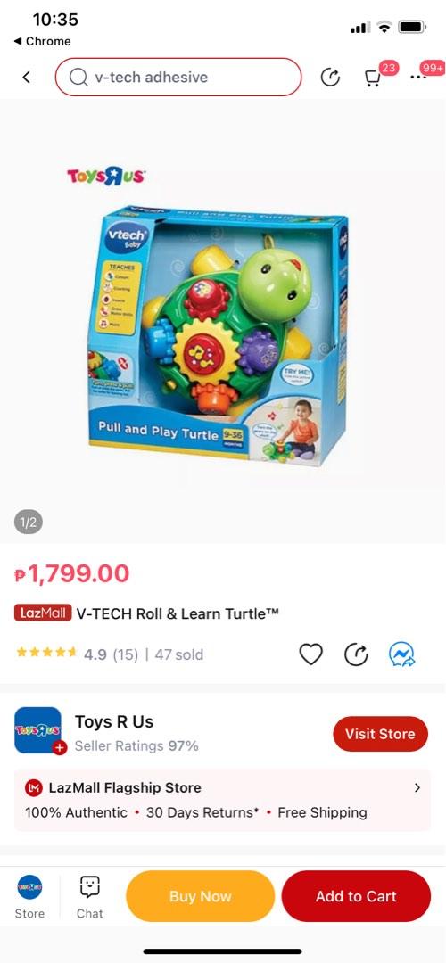 Vtech Roll and Learn Turtle, Babies & Kids, Infant Playtime on Carousell