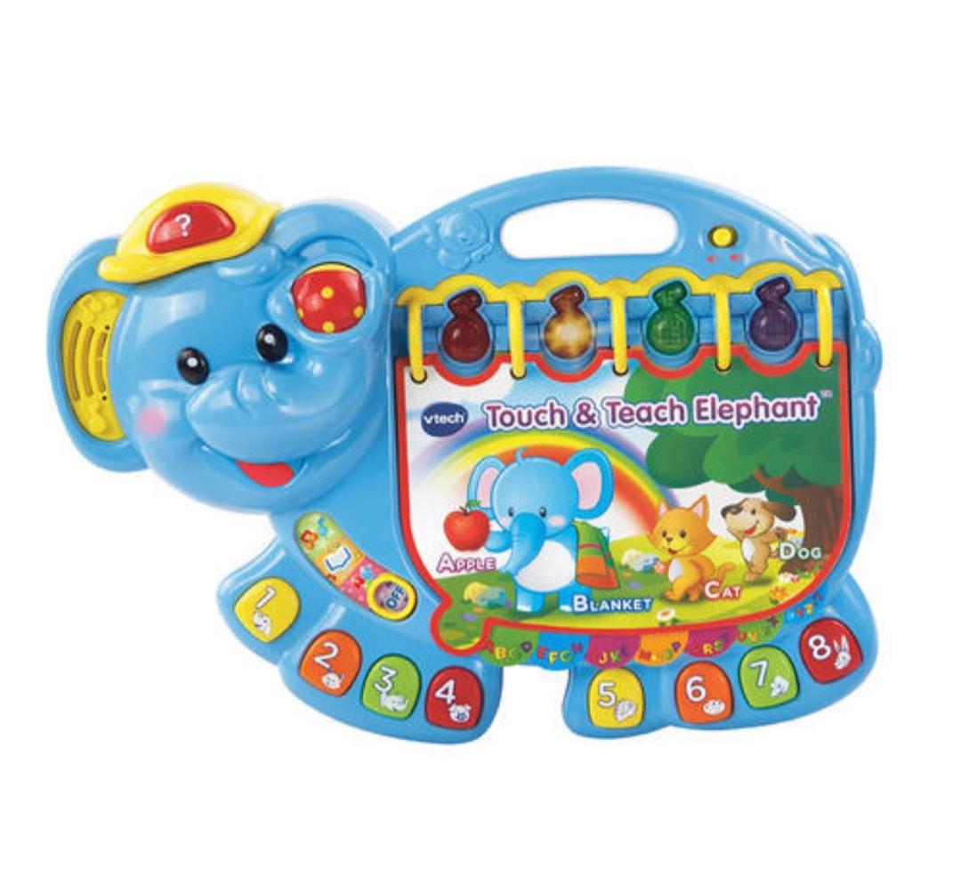 Vtech Touch and Teach Elephant, Babies & Kids, Infant Playtime on Carousell