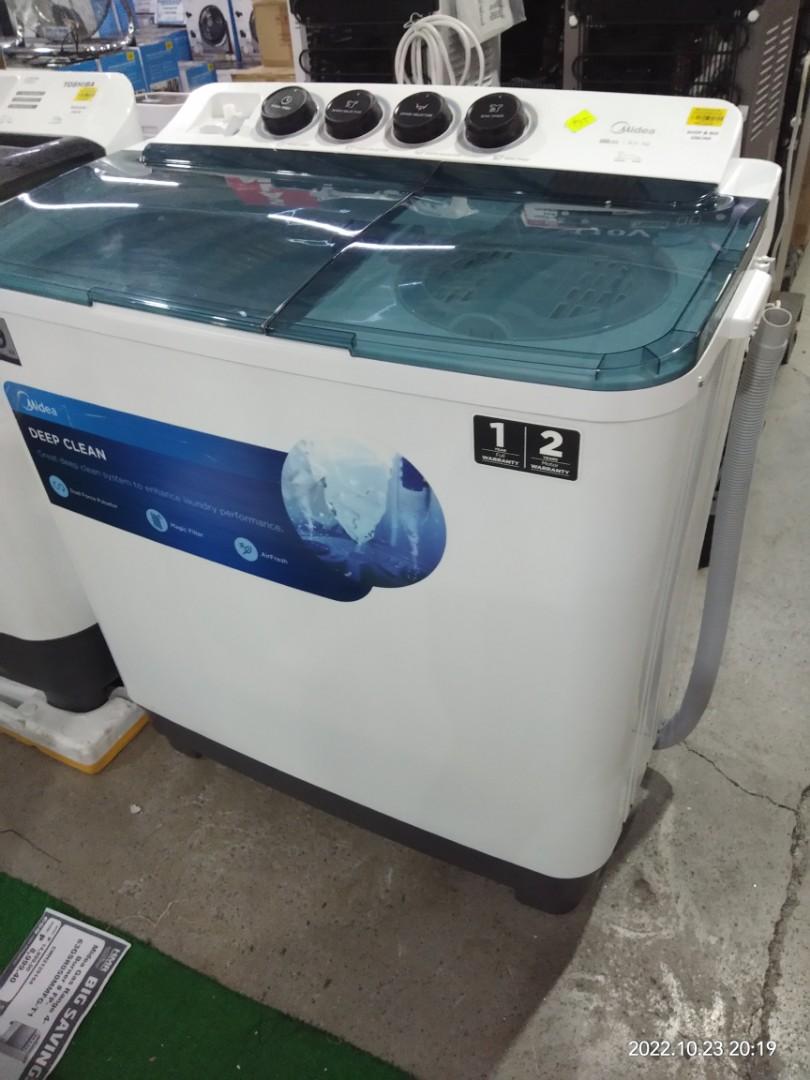 Washing machine twin tub 9kg midea Mode of payment Cash Gcash Card BDO ...