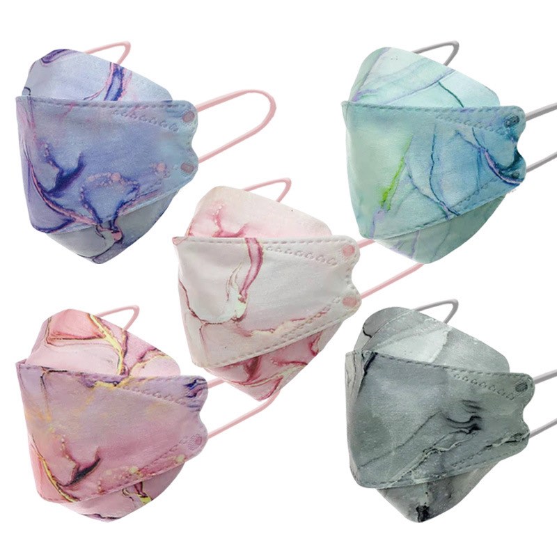 Water colour mask KF94 mask pattern mask pink mask cute mask pretty ...