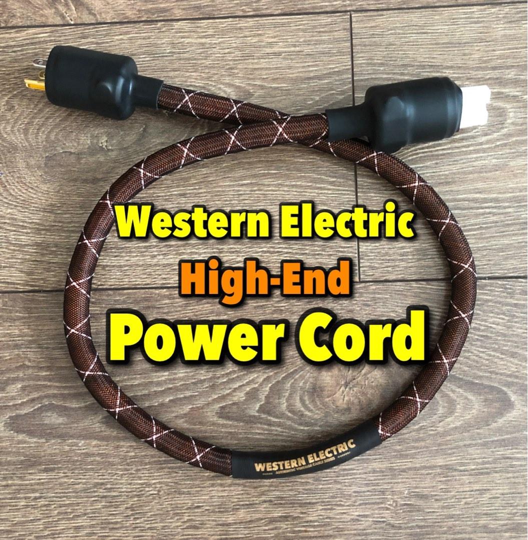 Western Electric NOS Single Soild Core Power cord : Specially made CDP ...