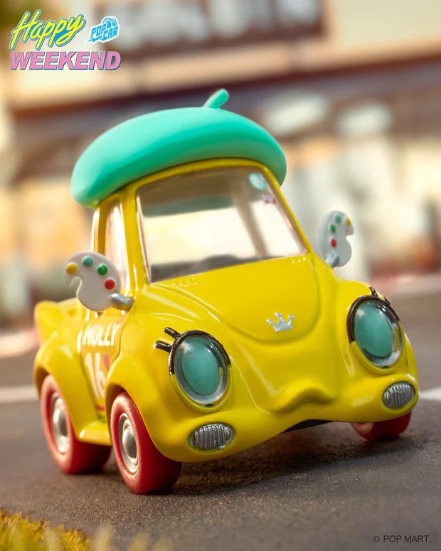 wts popmart pop car happy weekend molly, Hobbies & Toys, Toys & Games ...