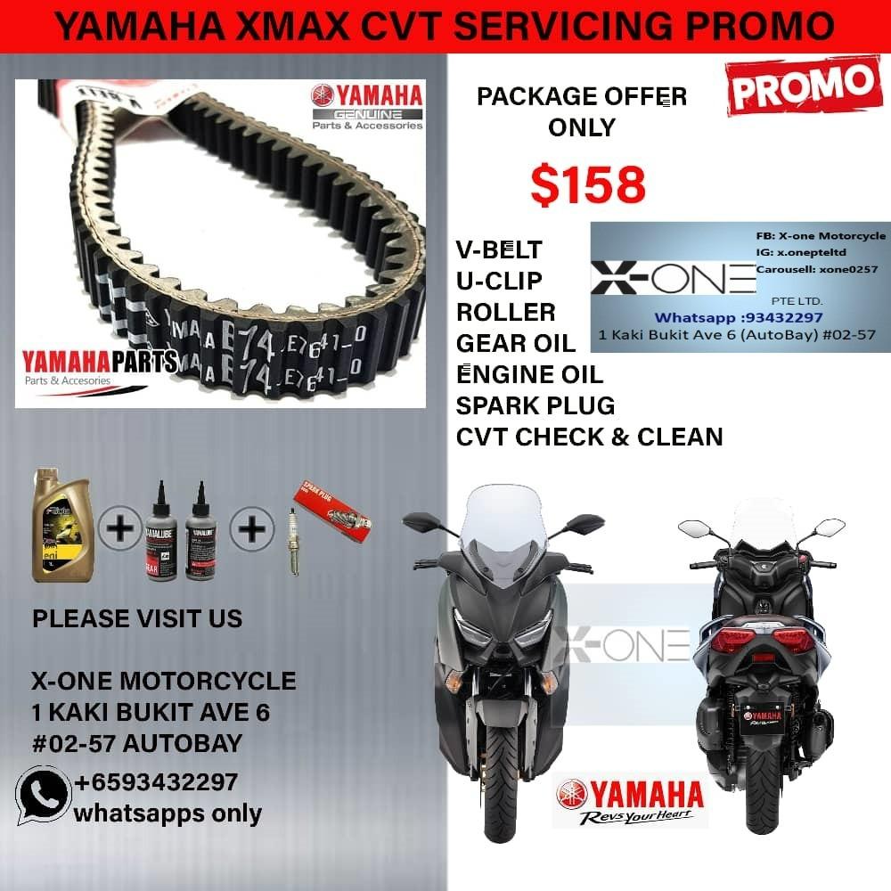 Yamaha Xmax CVT Service, Motorcycles, Motorcycle Accessories on Carousell