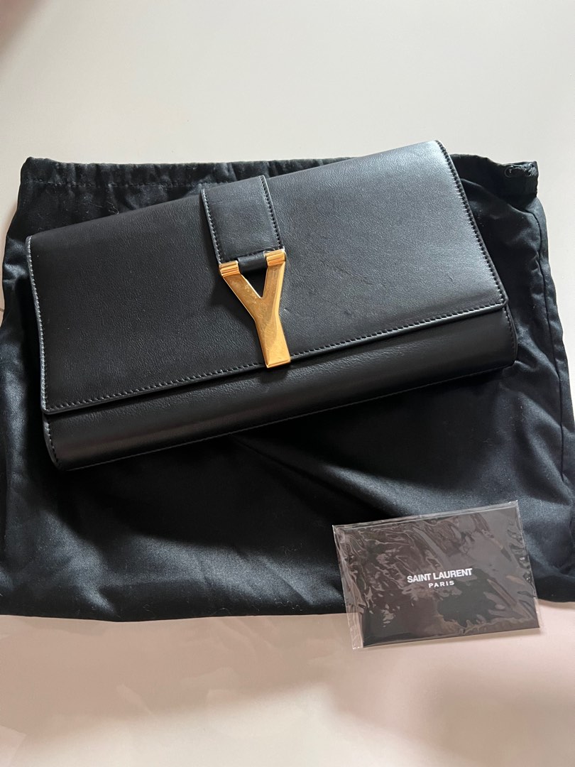 YSL Clutch, Luxury, Bags & Wallets on Carousell