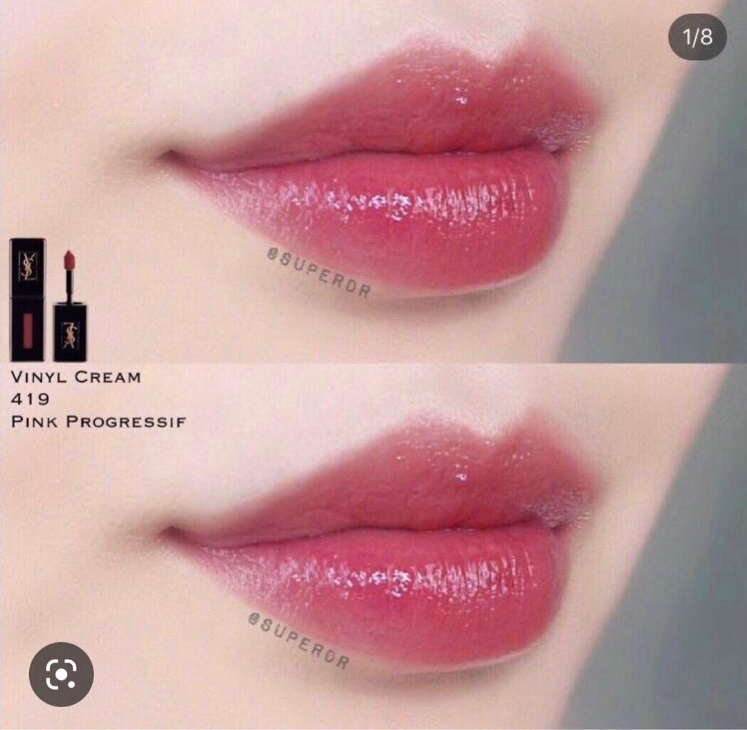 YSL vinyl cream lip stain 黑管唇釉 #407 #412 #416 #419 #420, 美容＆化妝品, 健康及美容 ...