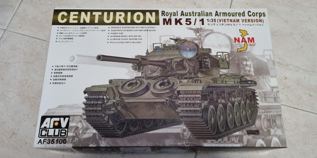 1/35 AFV Club Centurion MK 5/1 RAAC Vietnam War, Hobbies & Toys, Toys & Games on Carousell